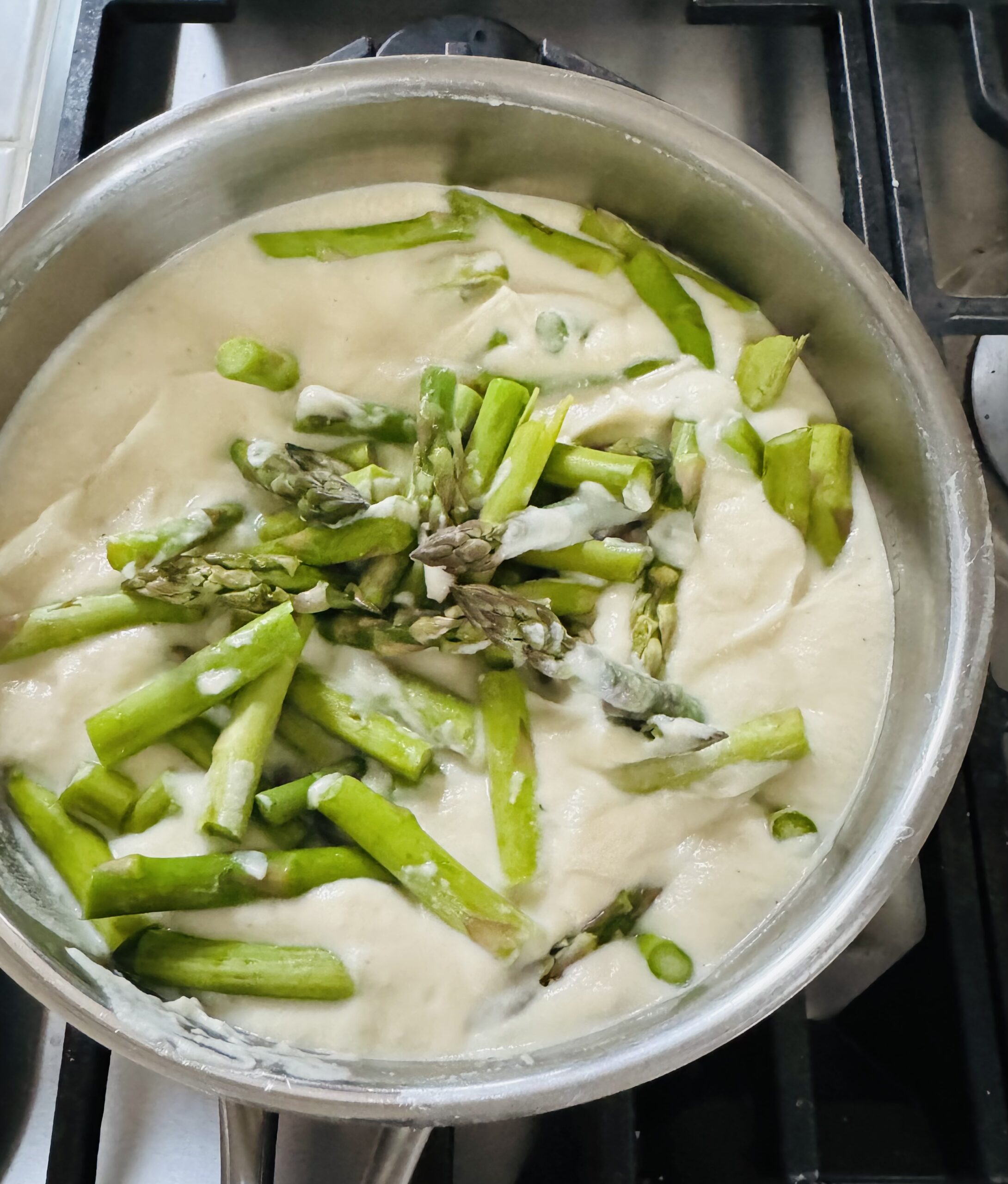 Spring Asparagus Alfredo - Chef Kim