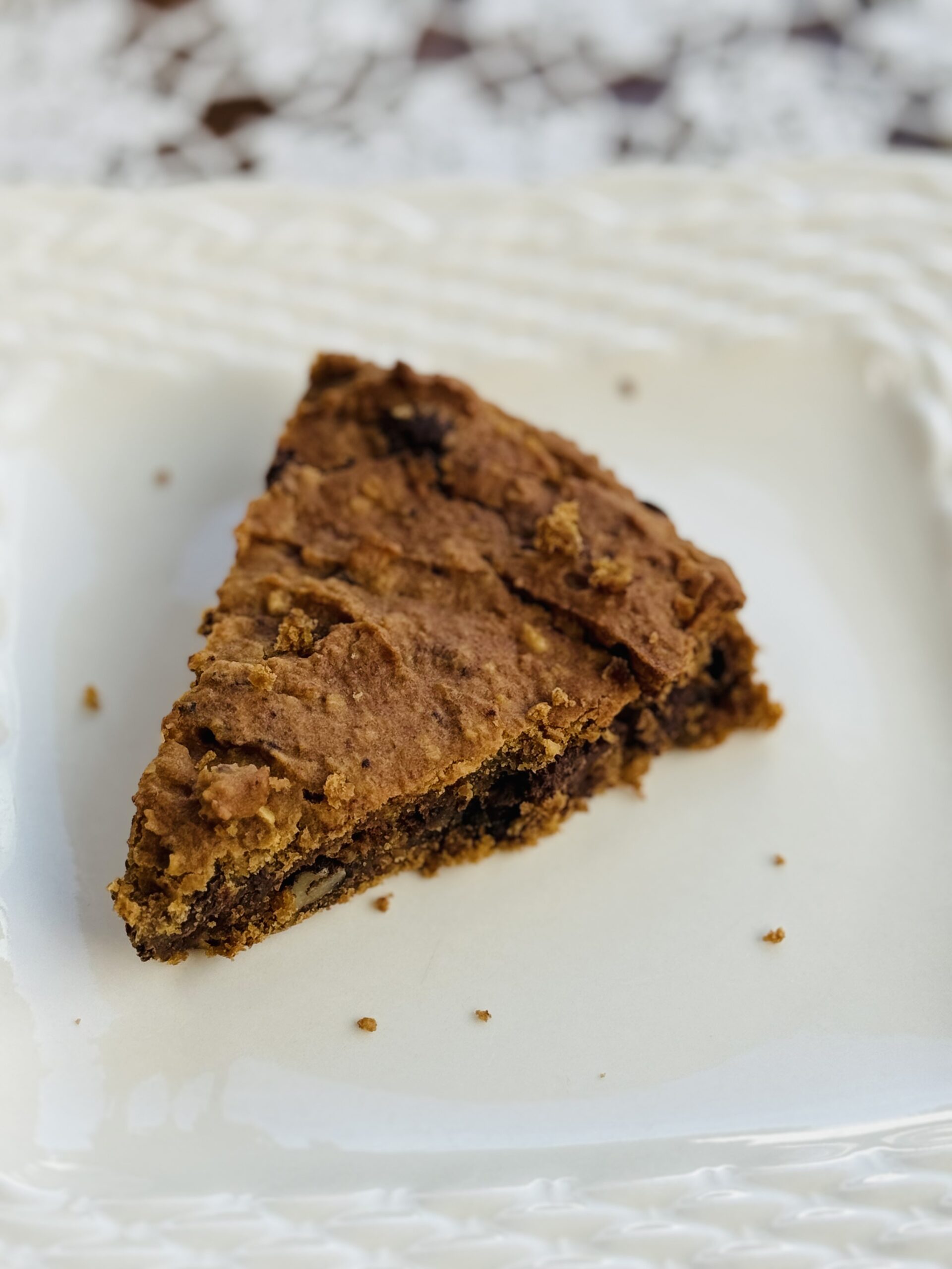 Chickpea Chocolate Chip Cookie Pie - Chef Kim