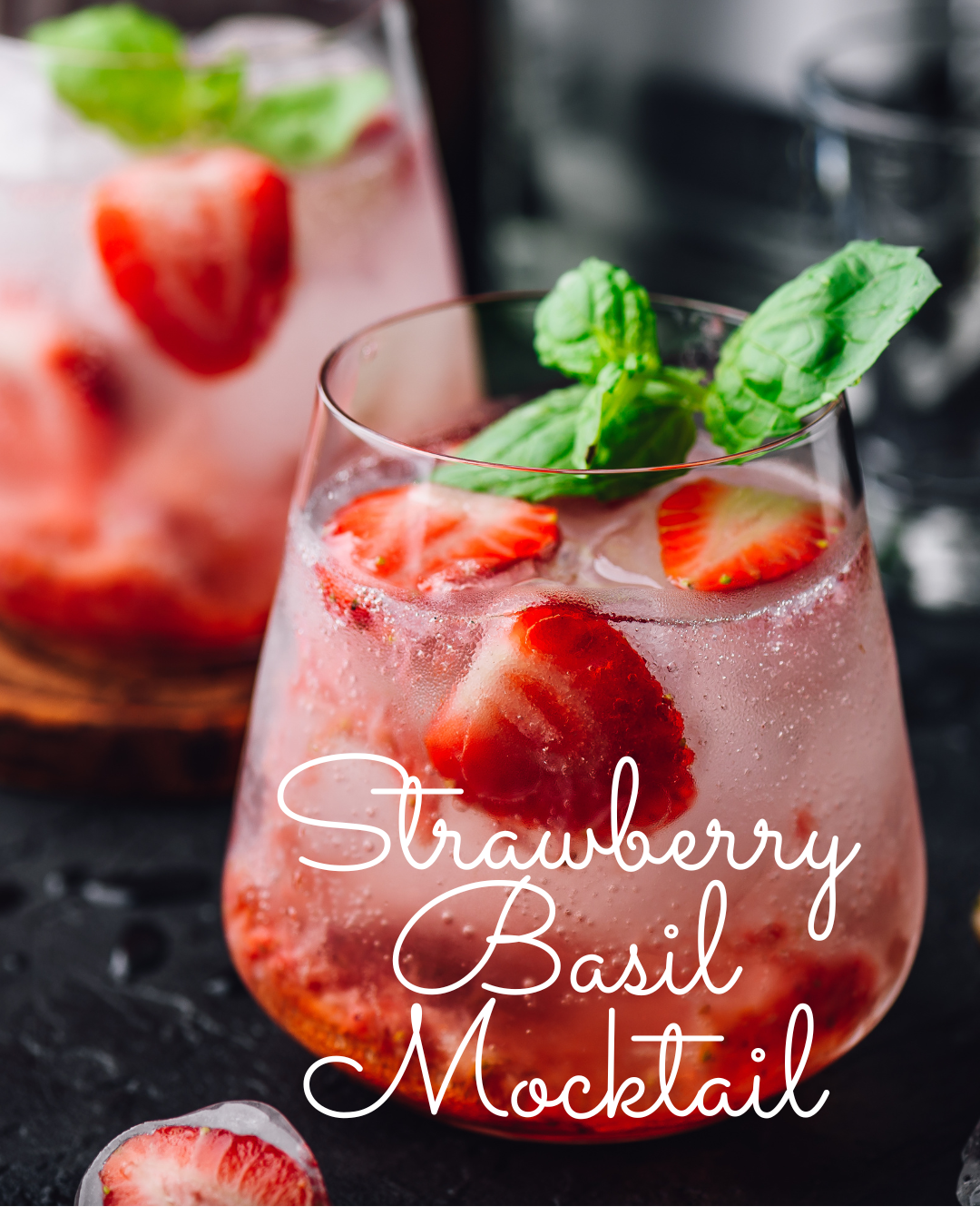 Strawberry Basil Mocktail - Chef Kim